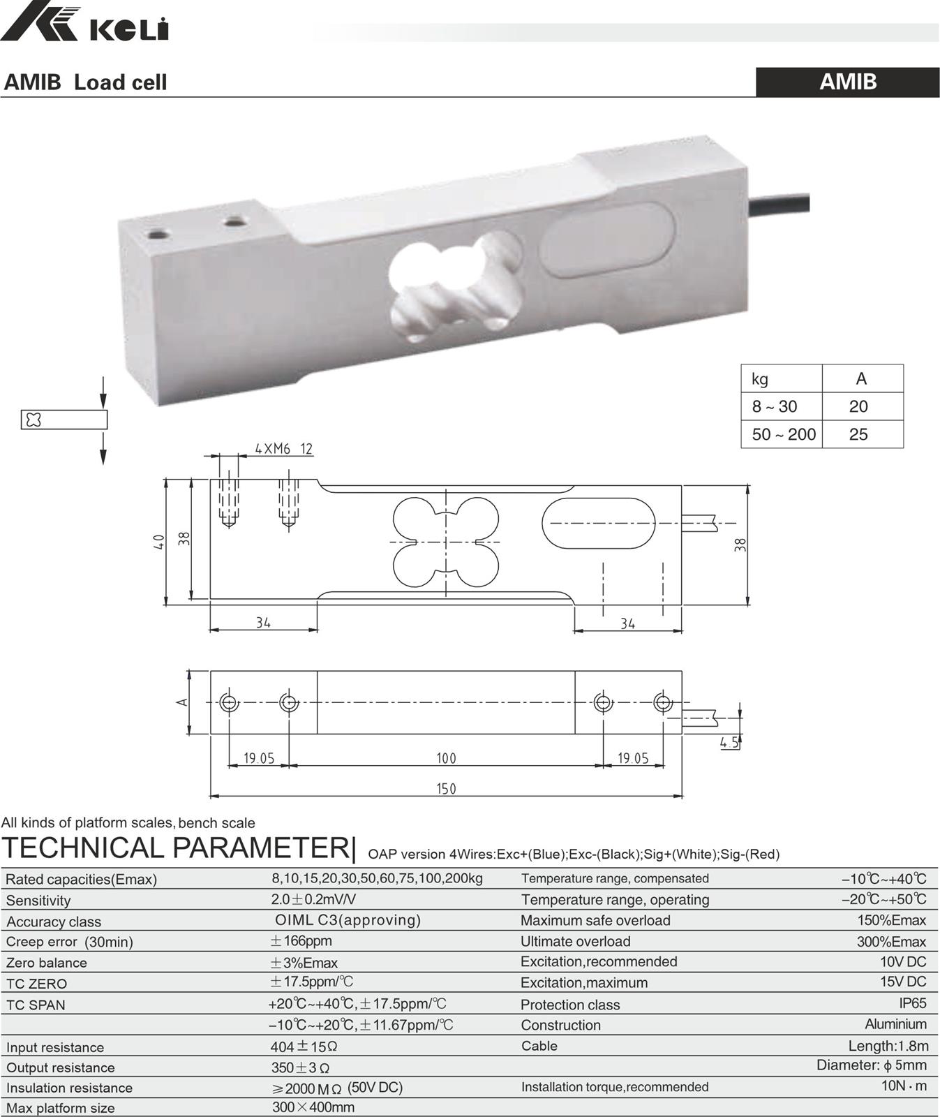 AMİB Platform Tipi Yük Hücresi – Loadcell Market